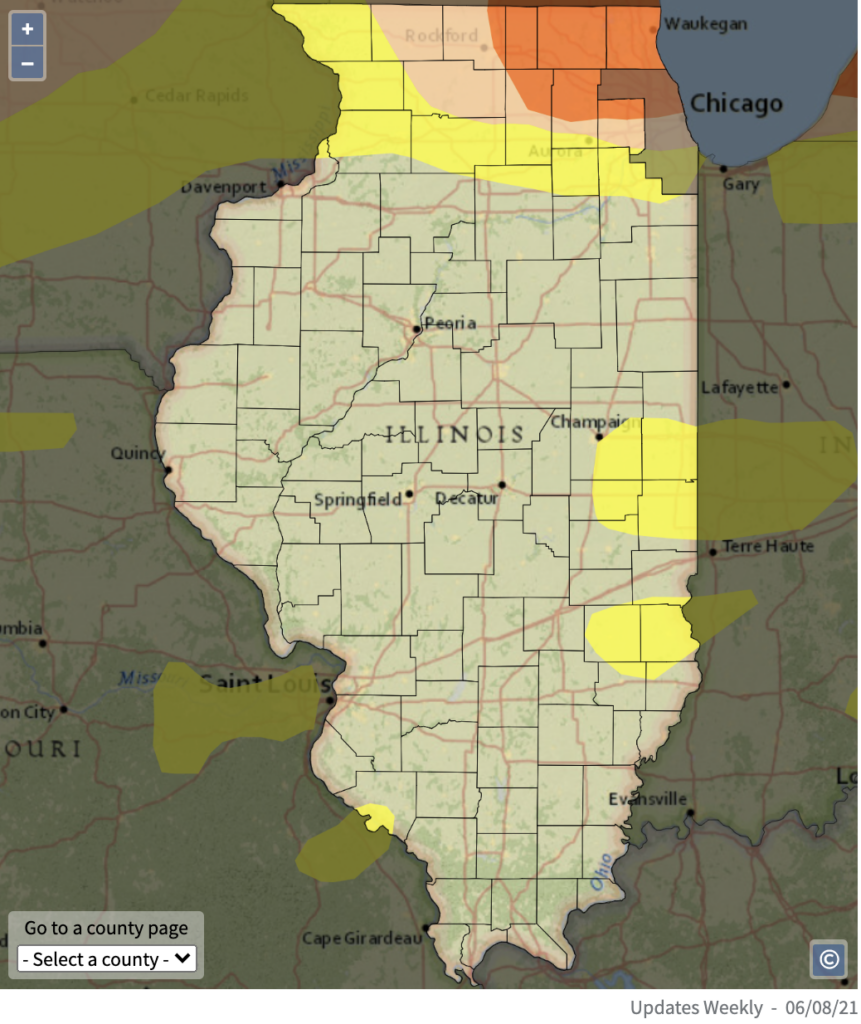 Current U.S. Drought Conditions for Illinois - Field Advisor